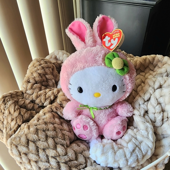 Ty | Toys | Nwt Rare Ty Sanrio Pink Easter Hello Kitty Bunny Plush ...